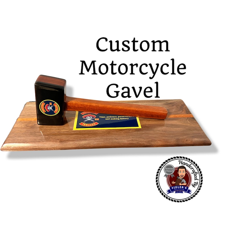 Custom Motorcycle Club Gavel Mallet Hammer MC - Etsy