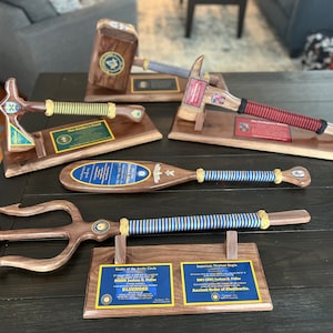 Custom Trident, XL Gavel, Fireaxe, Tomahawk, Paddle, Trowel, Military ...