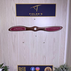 Custom Walnut Propeller Plaque, Military Retirement Gift - Etsy