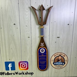 Custom Military Paddle With Trident, Navy Retirement Gift - Etsy