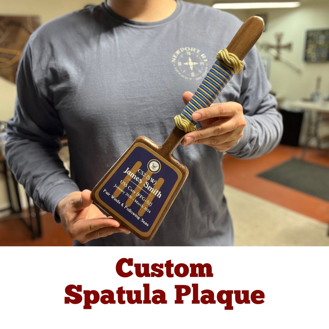 Custom Spatula Plaque, Military Cook, Culinary Specialist, Chef, Line ...