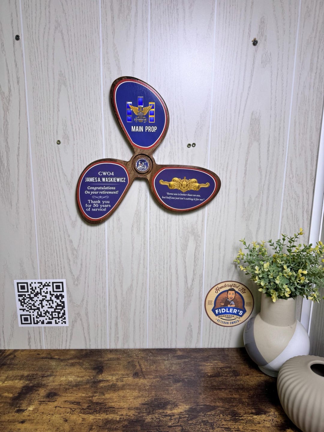 Custom Military Ship Propeller, US Navy, Marine Corps, Coast Guard ...