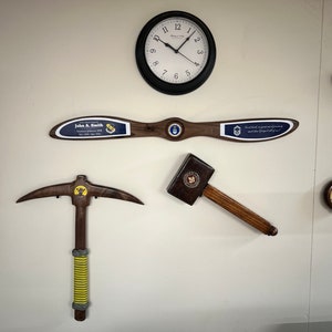 Custom Walnut Propeller Plaque, Military Retirement Gift - Etsy