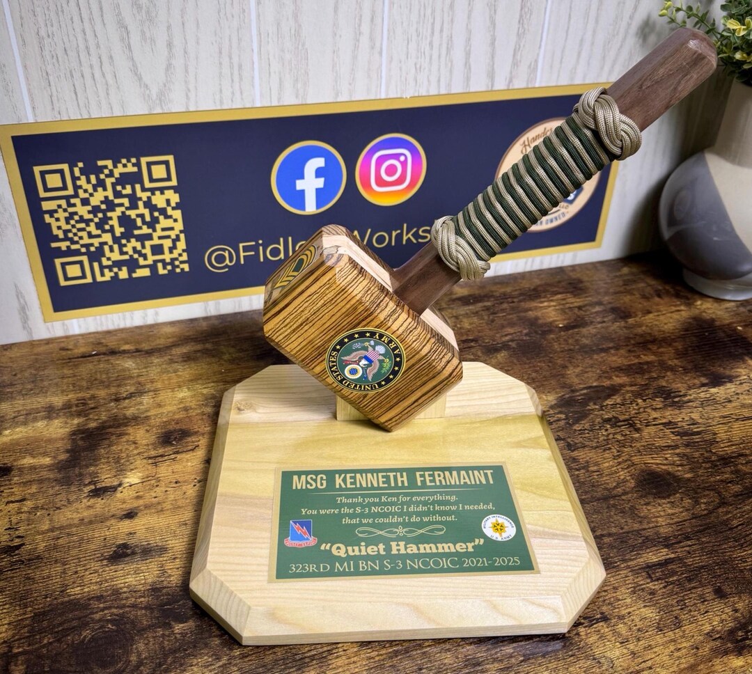 Military Thor Hammer, Custom Gavel, Retirement Gift, Veteran Owned - Etsy