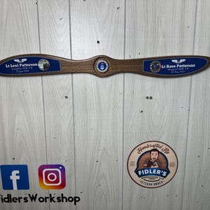 Custom Walnut Propeller Plaque, Military Retirement Gift - Etsy