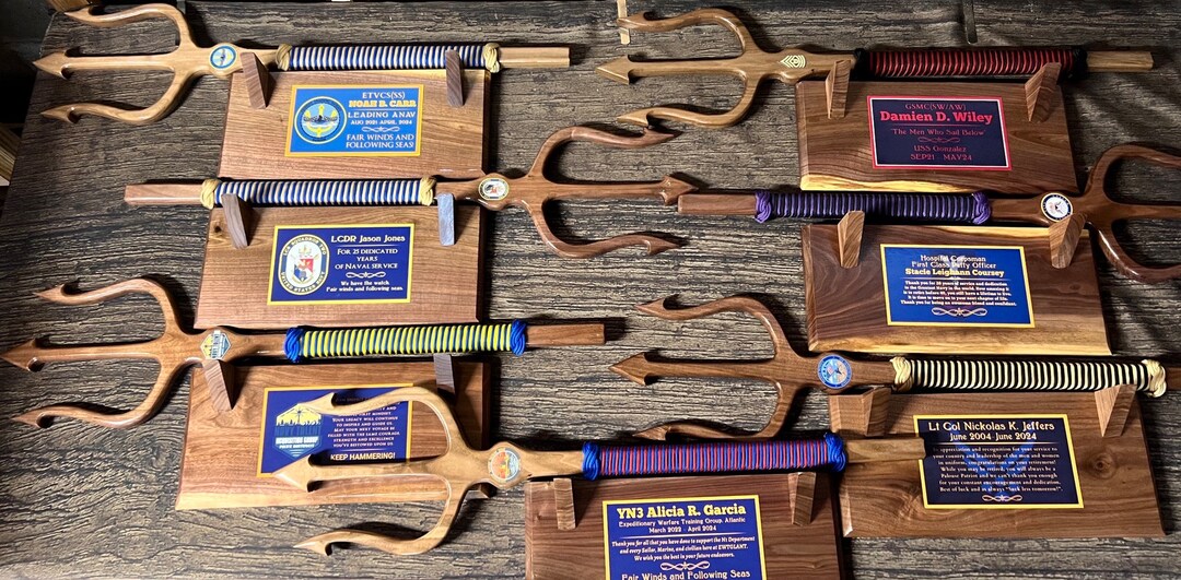 Custom Military Trident, Shellback, Blue Nose, Paddle, Oar, US Navy ...