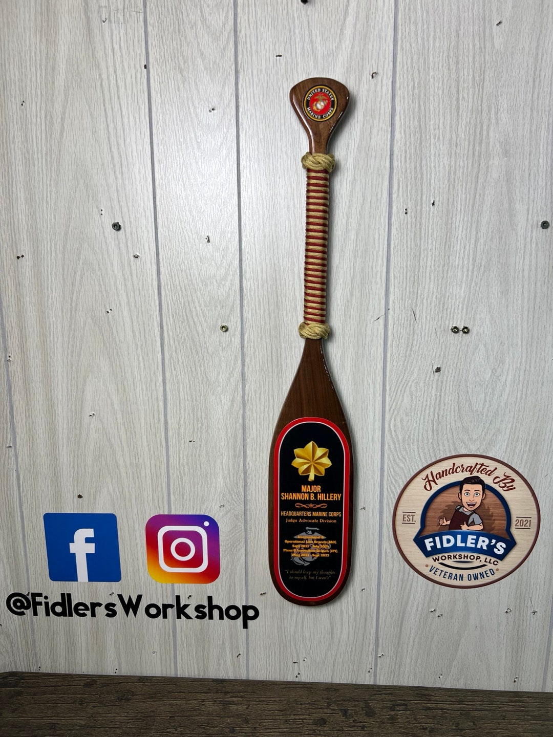 Custom Military Paddle, Oar, US Navy, Coast Guard, Marine Corps ...