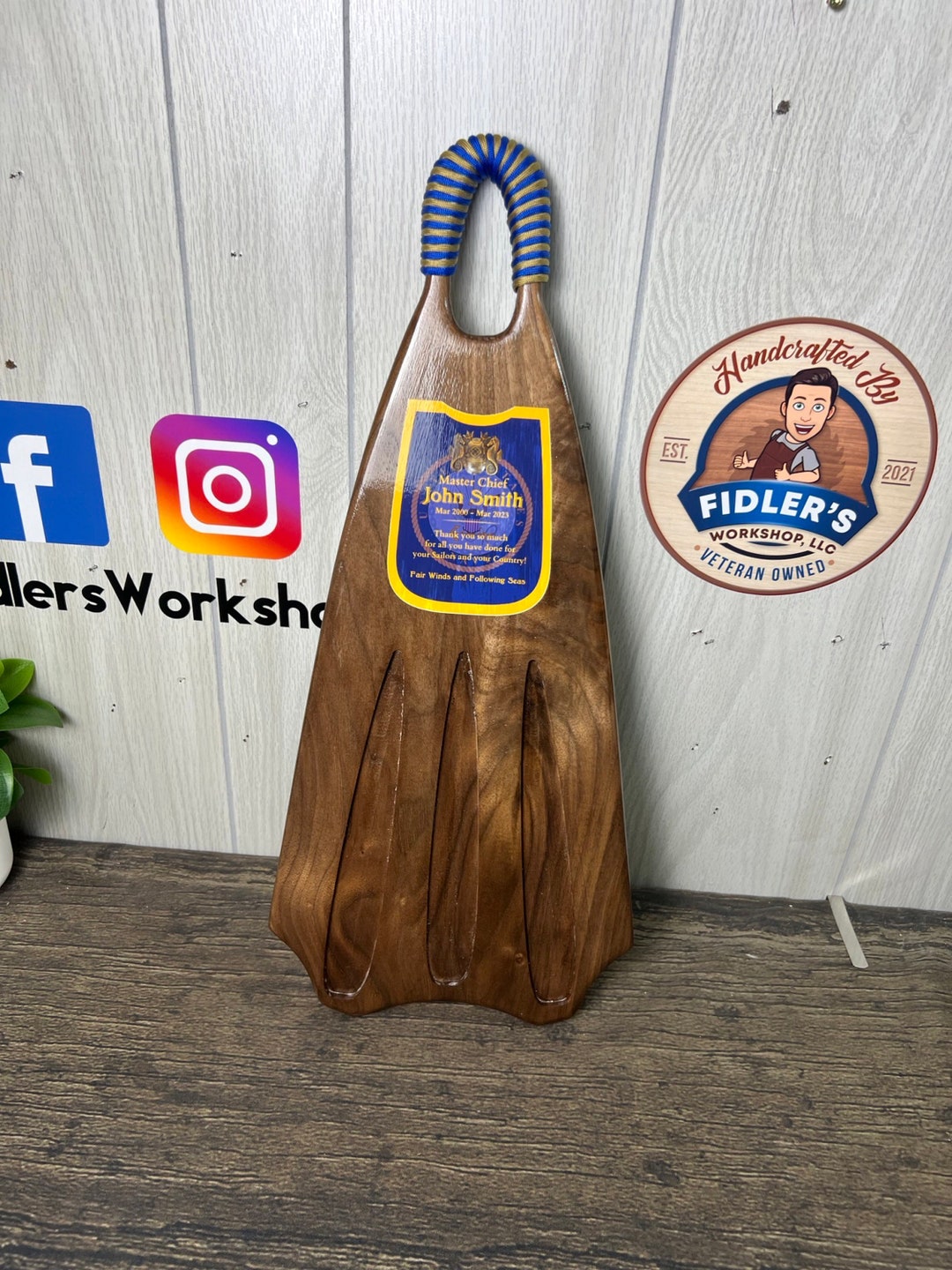 Custom Military Flipper, Fin, Diver, Scuba, Plaque - Etsy