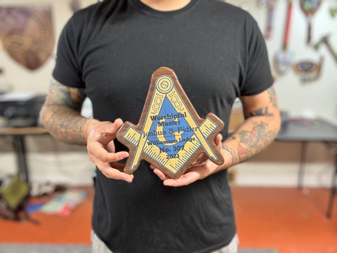 Custom Freemason Plaque, Worshipful Master Gift, Master Mason ...
