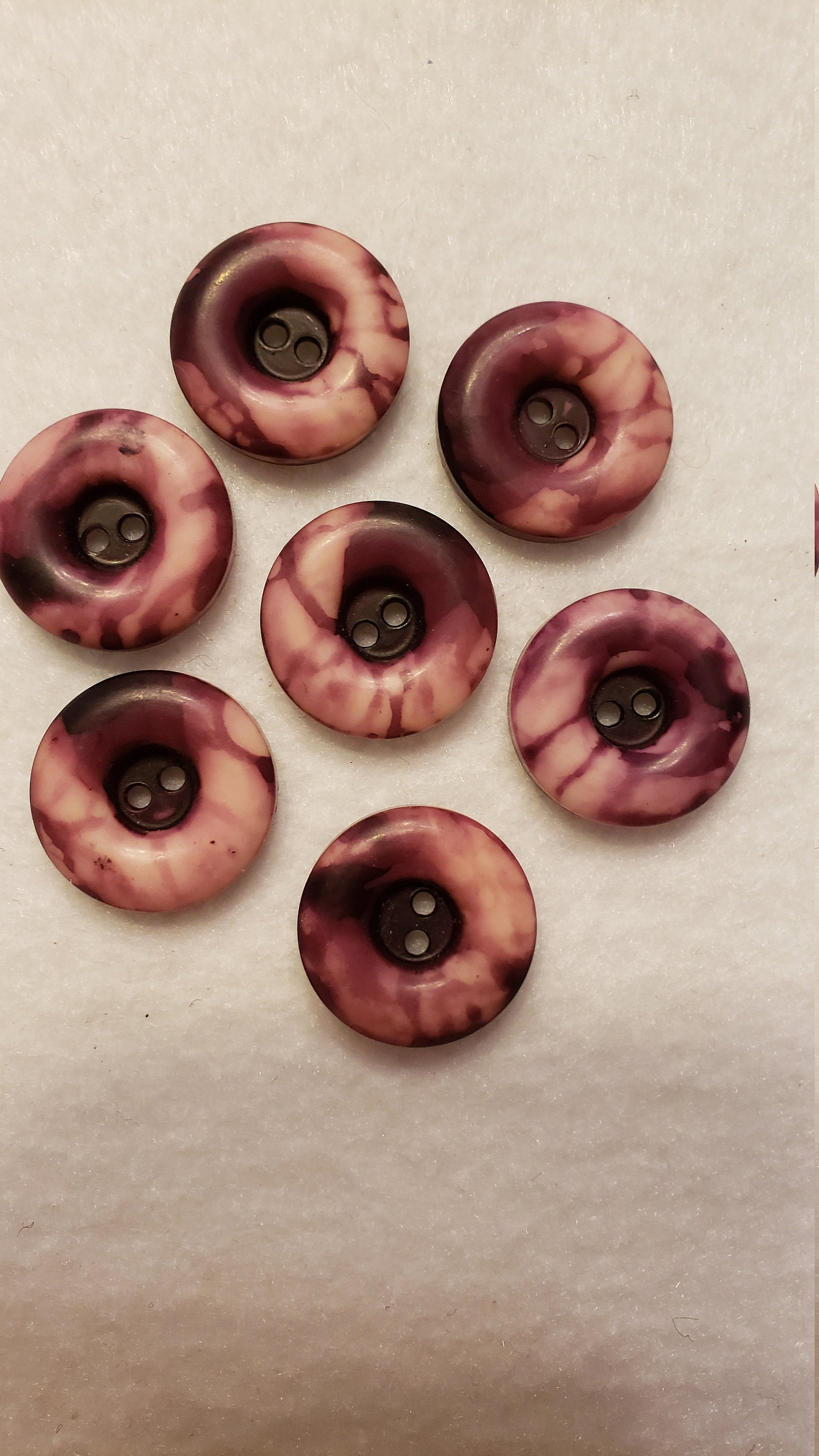 Seven "tie Dye" Buttons - Etsy