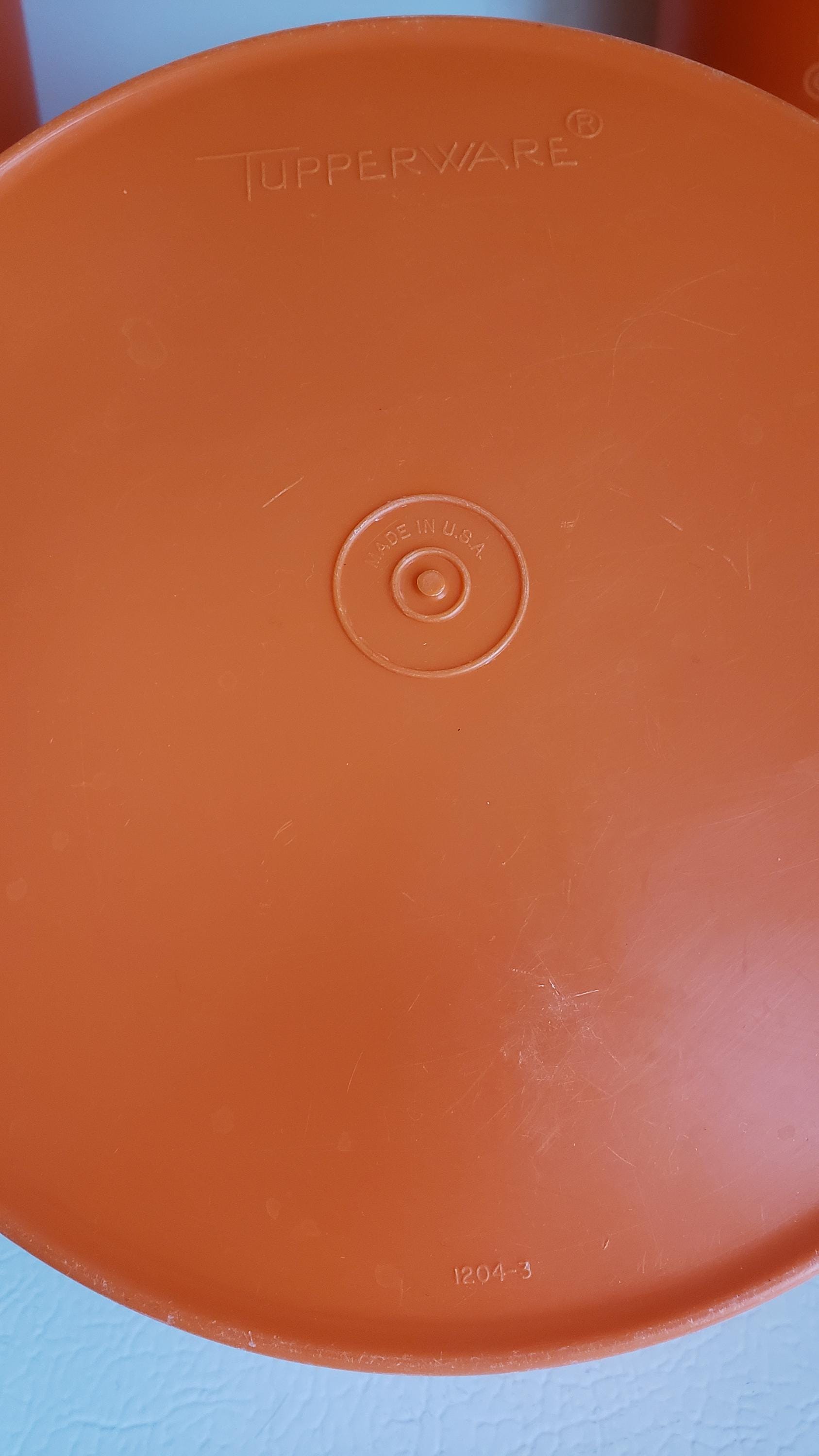 Vintage Orange Tupperware - Etsy