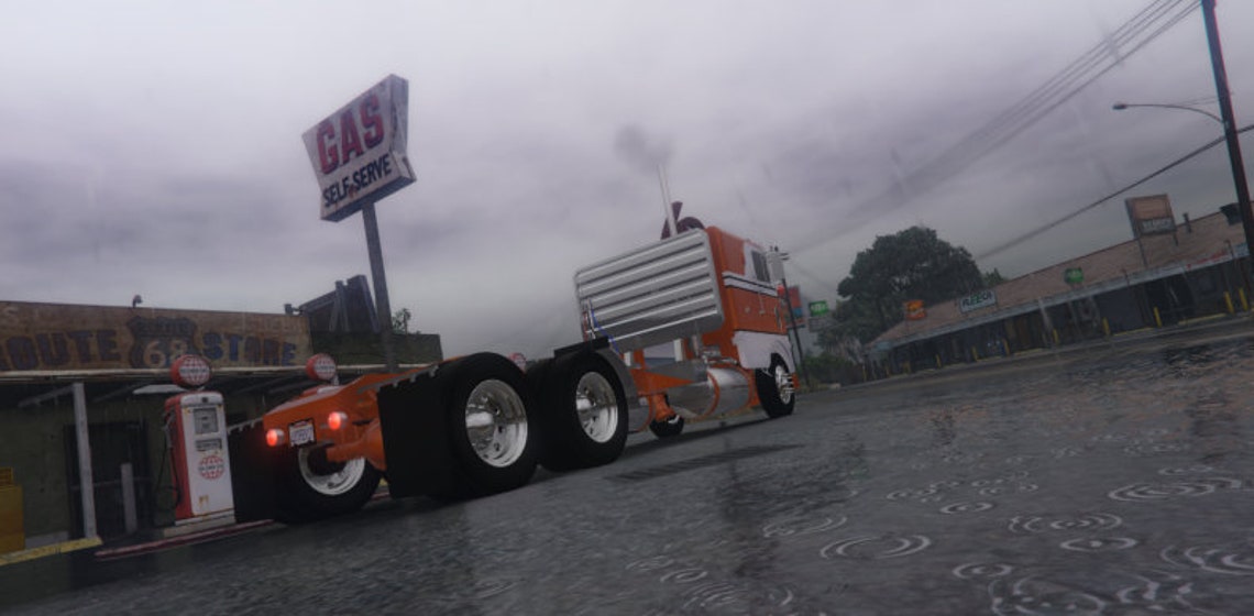 1966 White Freightliner Cabover Fivem Grand Theft Auto 5 Optimized Mod ...