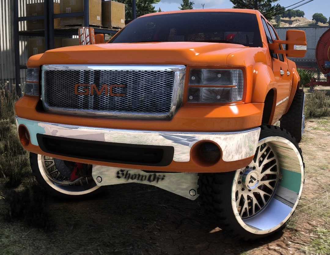 GMC Pickup With Dirtbike Load Fivem Ready 100% Working Optimized Mod ...