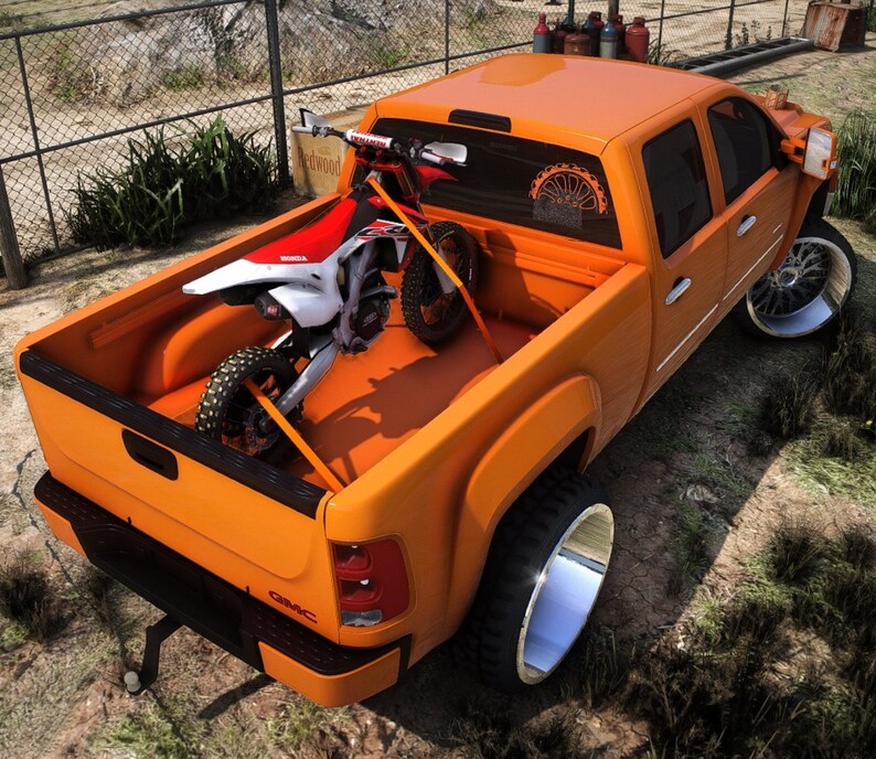 GMC Pickup With Dirtbike Load Fivem Ready 100% Working Optimized Mod ...