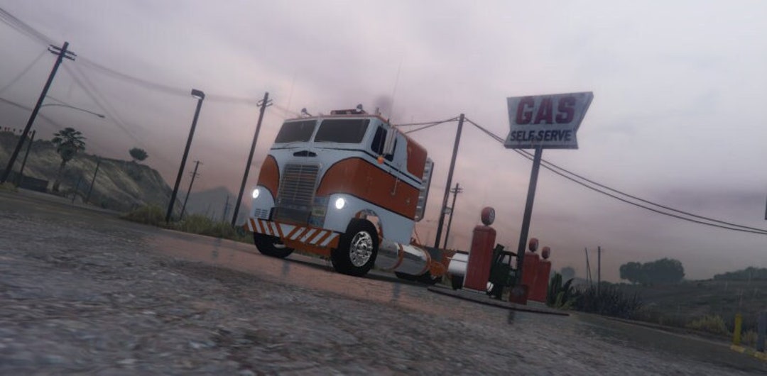 1966 White Freightliner Cabover Fivem Grand Theft Auto 5 Optimized Mod ...