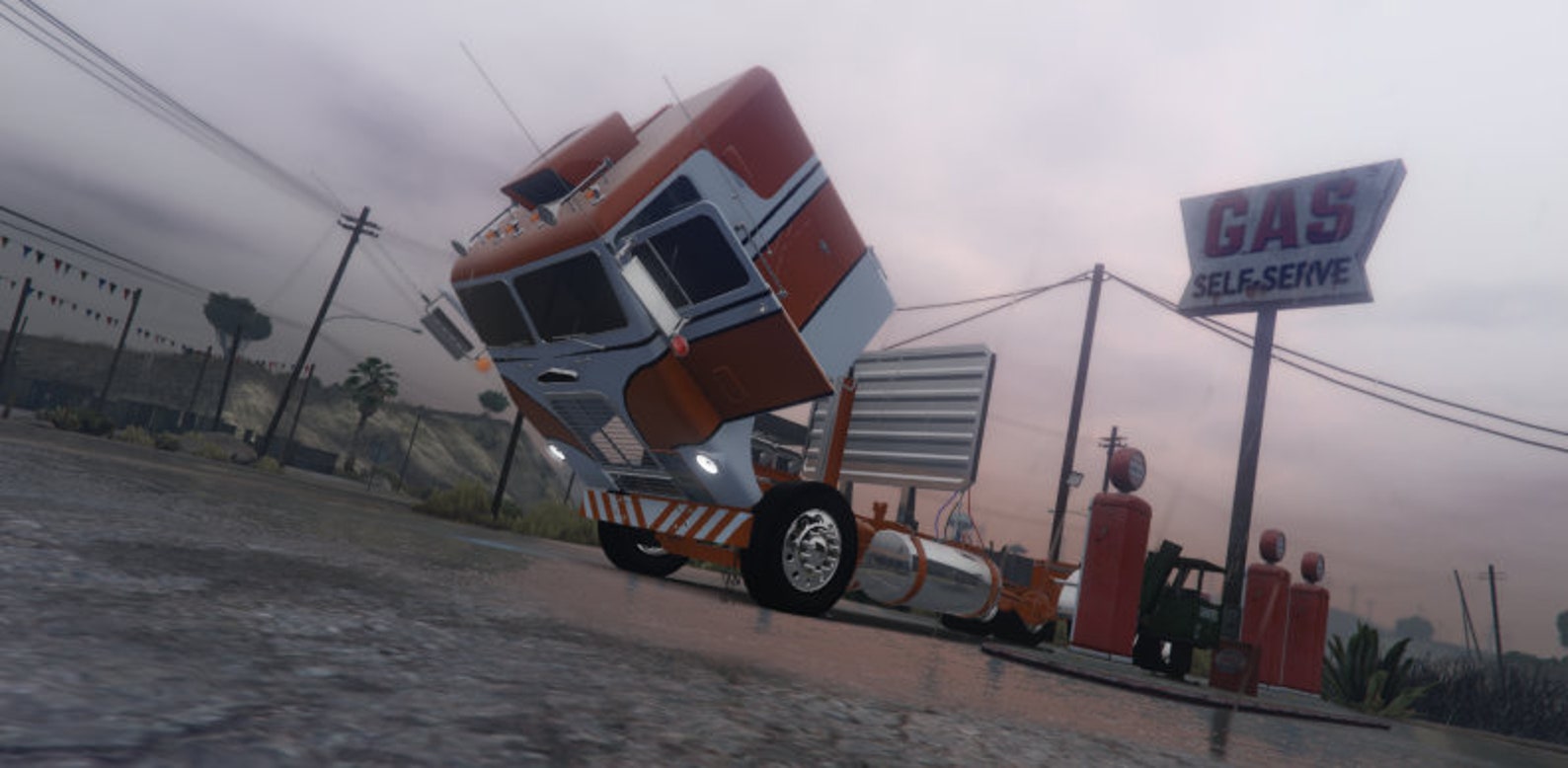 1966 White Freightliner Cabover Fivem Grand Theft Auto 5 Optimized Mod ...