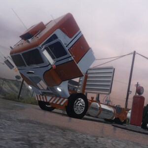 1966 White Freightliner Cabover Fivem Grand Theft Auto 5 Optimized Mod ...