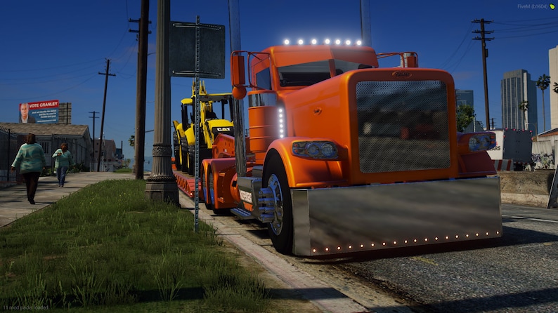 Independent Transport LLC's 389 Peterbilt Day Cab and TRAILER FiveM ...