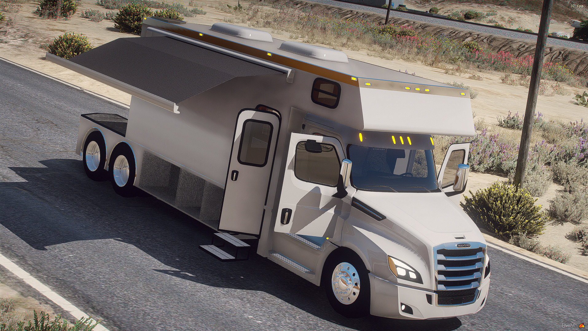 Mobile Home With Multi-car Trailer Fivem Ready SCRIPT INCLUDED ...