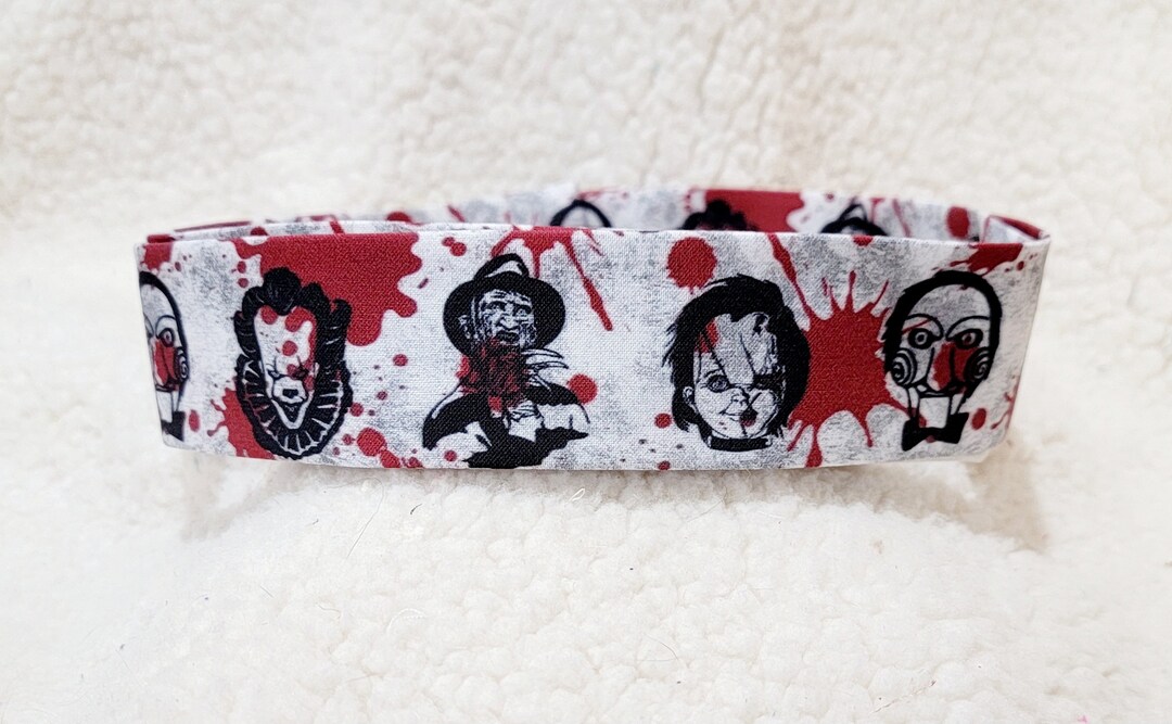 Halloween Pennywise, Freddy, Chucky and Jigsaw Dog Collar - Martingale ...