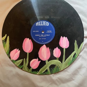 Tulip Painted Vinyl Record - Etsy