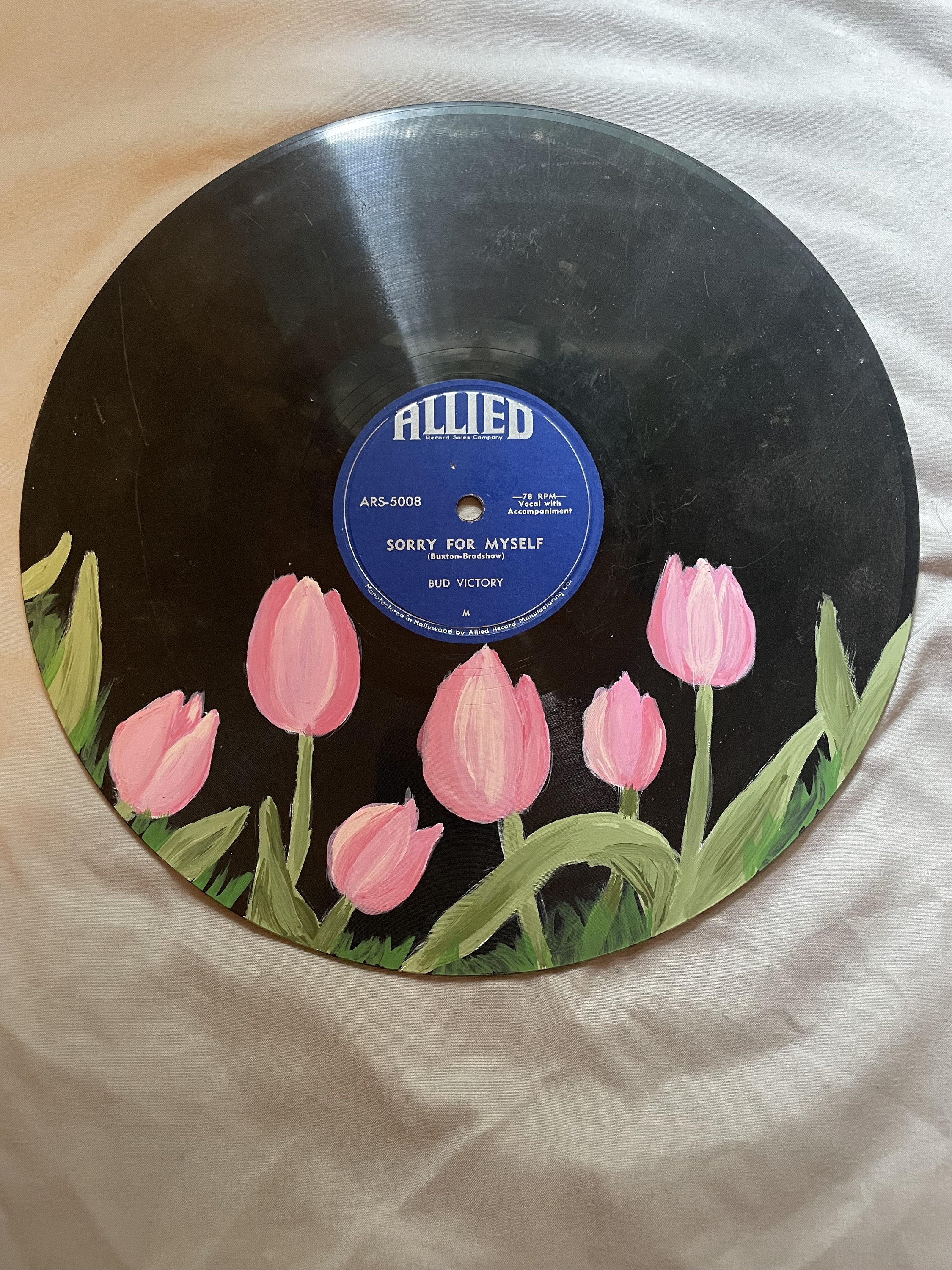 Tulip Painted Vinyl Record - Etsy