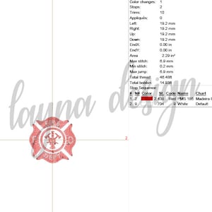 4 Sizes Fire DEPT. Logo - Machine Embroidery Design File - Etsy