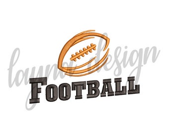 Instant Download Custom Embroidered Football Digitized Football Machine ...