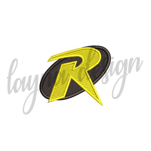 2 Sizes Robin Logo Machine Embroidery Design File | Etsy