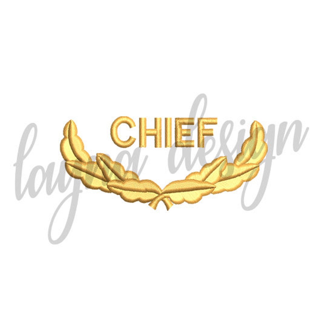 3 Sizes Chief With Oak Leaf - Machine Embroidery Design File / Digital ...
