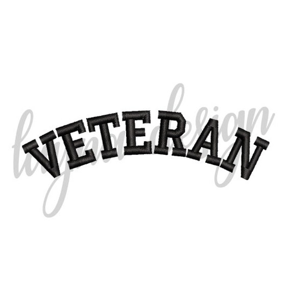 4 Sizes Veteran Machine Embroidery Design File | Etsy