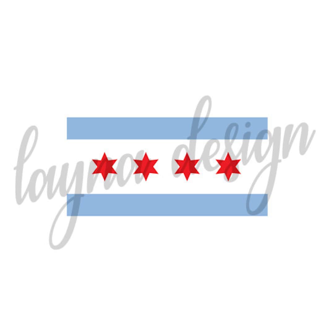 Chicago Flag - Digital Clipart Vector Graphic Design File - Svg Ai Eps ...