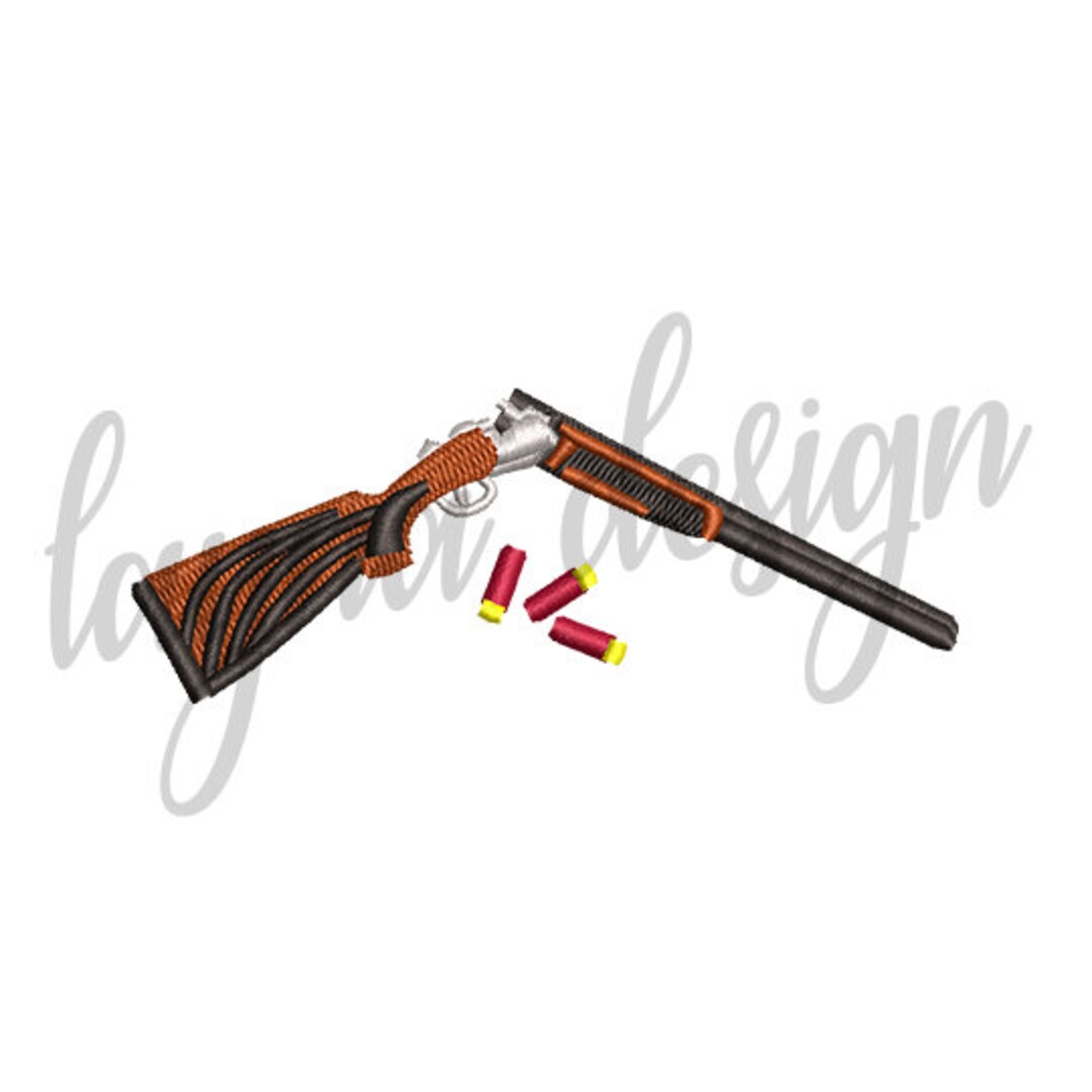 5 Sizes Shot Gun Design - Machine Embroidery Design File / Digital File ...