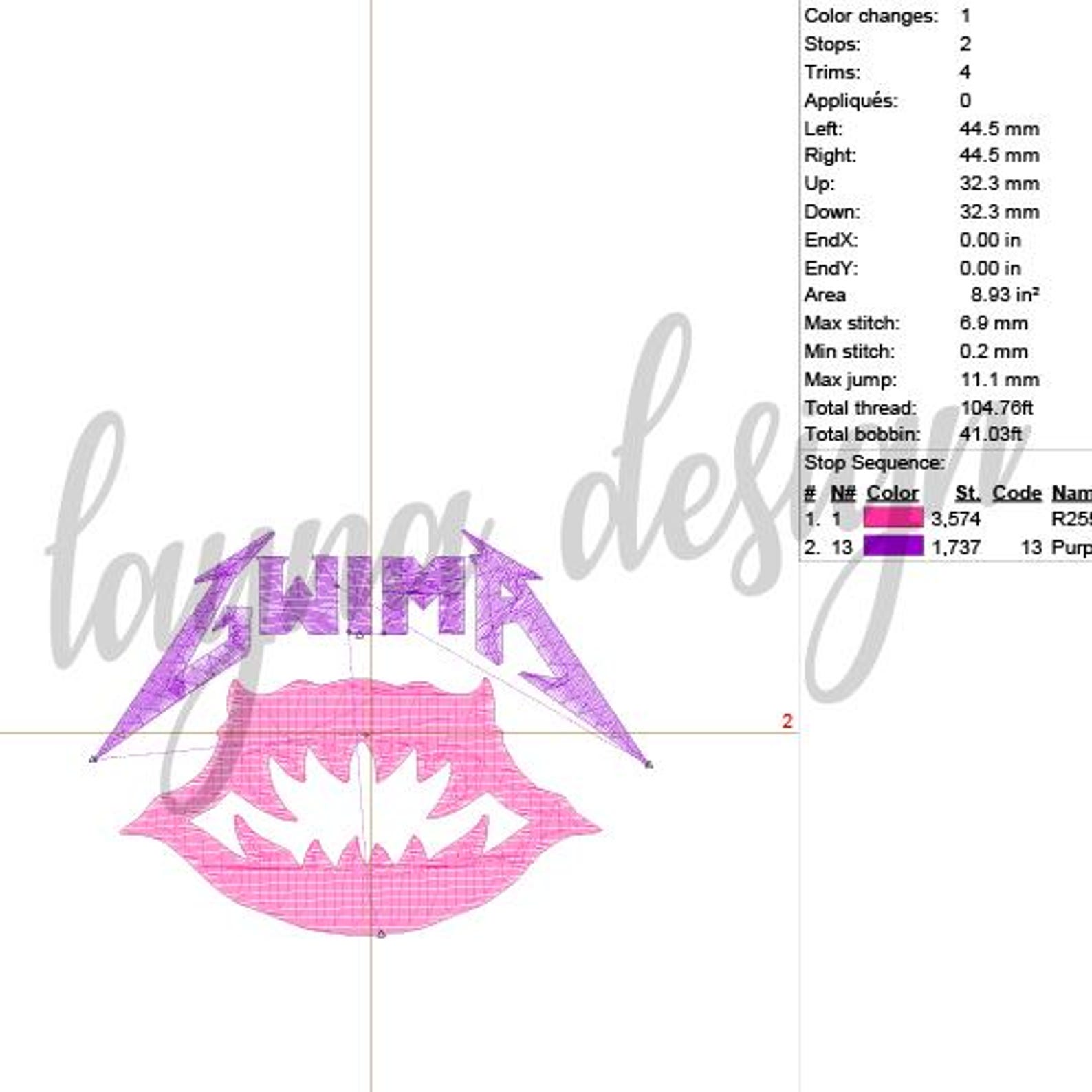 4 Sizes Gwima Design - Machine Embroidery Design File / Digital File - Etsy