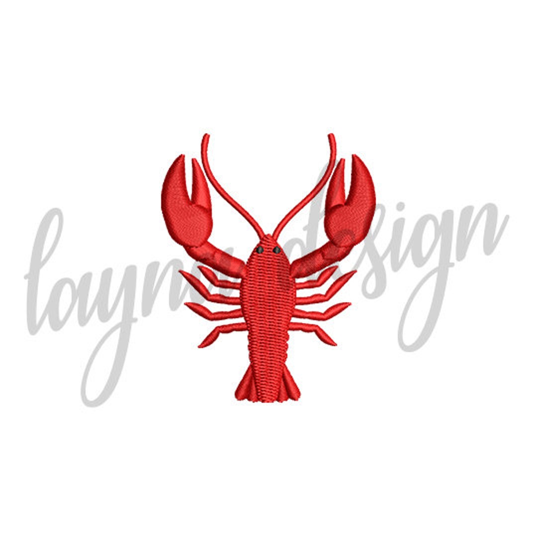 3 Sizes Lobster Design - Machine Embroidery Design File - Etsy