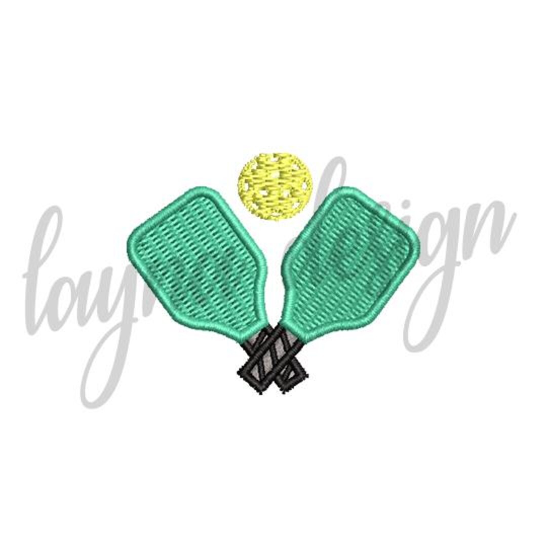4 Sizes Pickleball Design - Machine Embroidery Design File / Digital ...