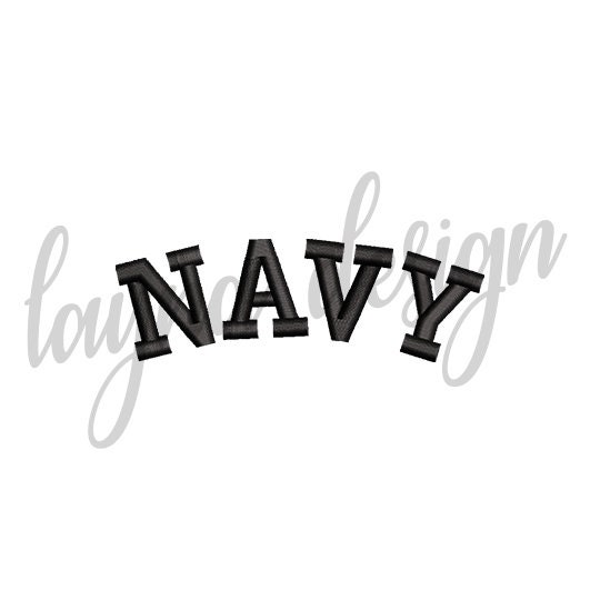 4 Sizes Navy Machine Embroidery Design File - Etsy