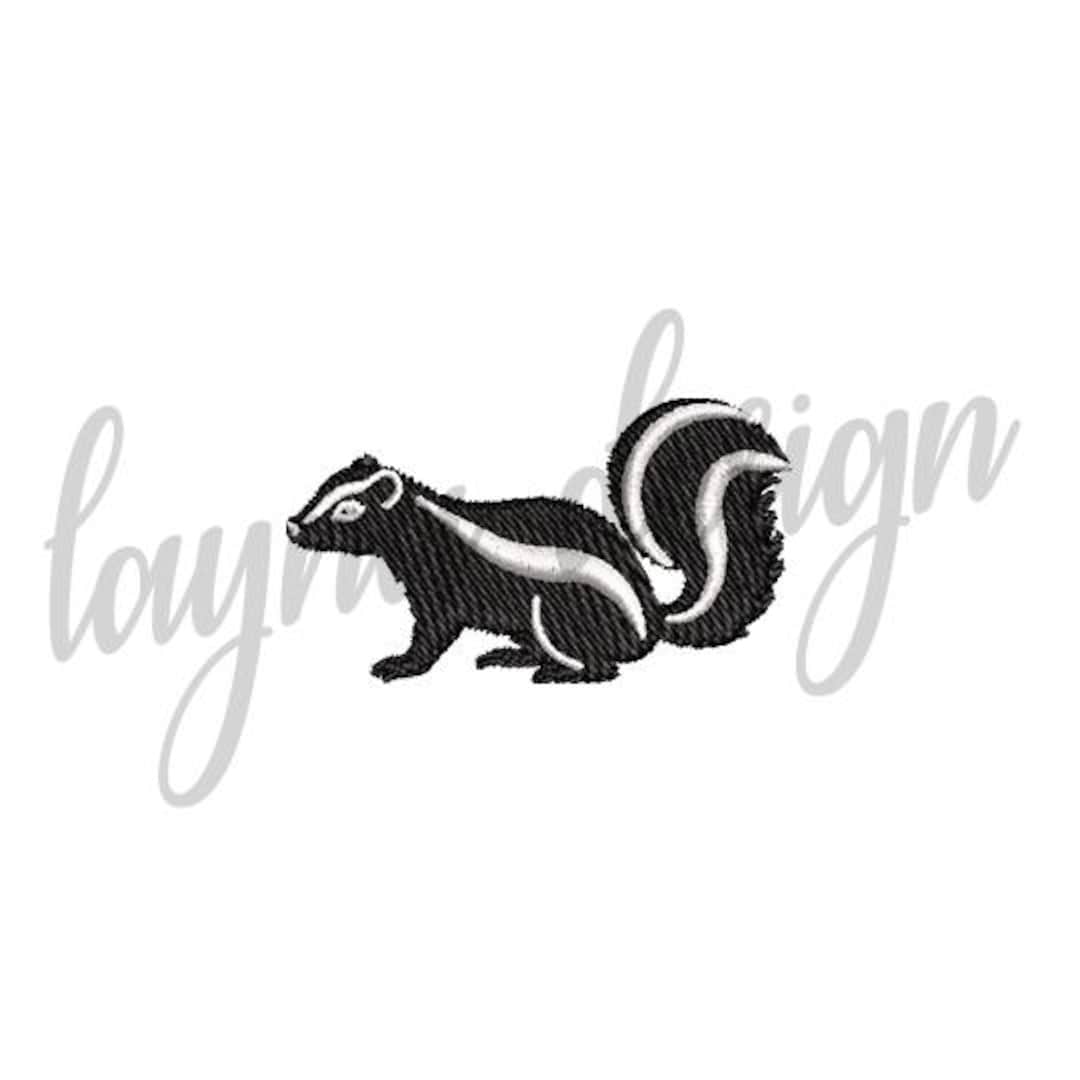 4 Sizes Skunk Design - Machine Embroidery Design File - Etsy