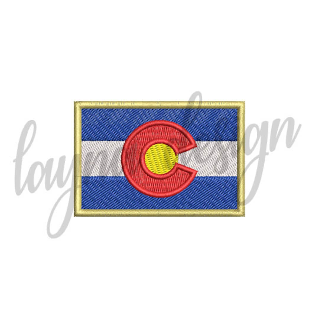 4 Sizes Colorado Flag - Machine Embroidery Design File / Digital File ...