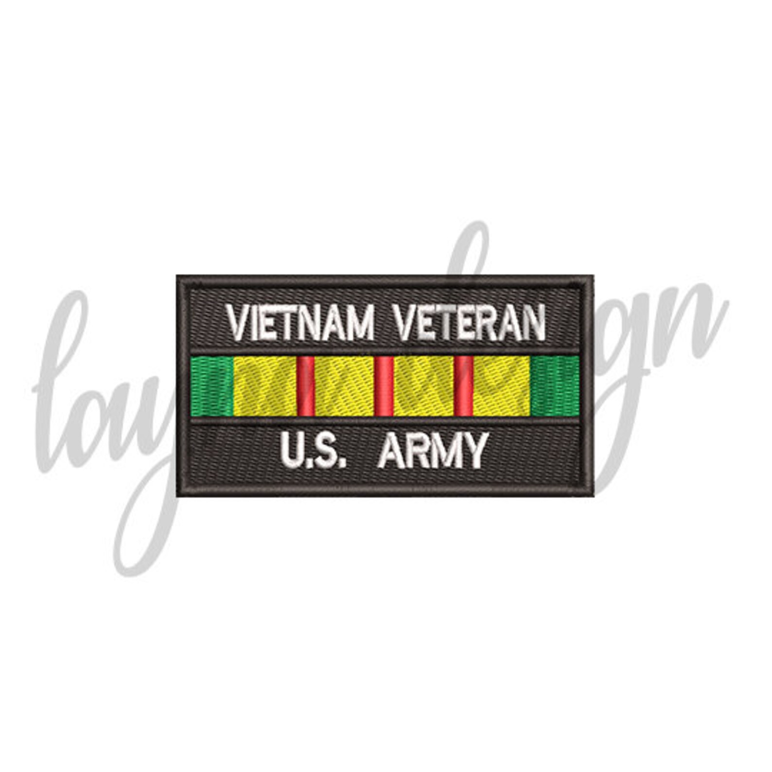 3 Sizes US Army Vietnam Veteran - Machine Embroidery Design File ...