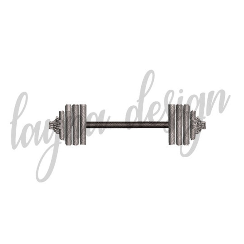 Gym Barbell Dumbbell Kettlebell Embroidery Design (3 Sizes) (DST VP3 ...