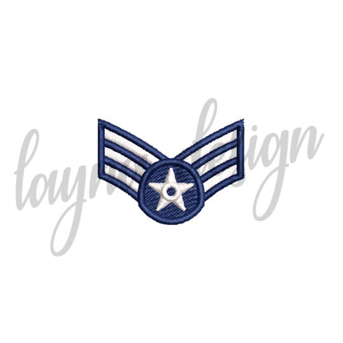 3 Sizes Airman Rank - Machine Embroidery Design File / Digital File - Etsy
