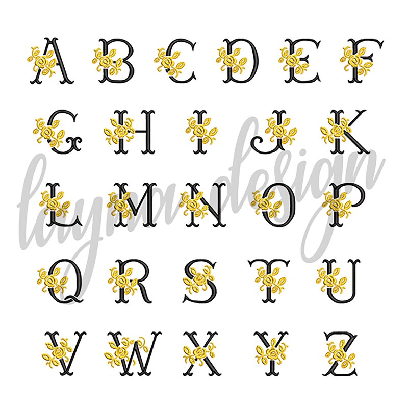 Digitized Alphabet - Etsy