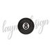 3 Sizes 8 Ball - Machine Embroidery Design File / Digital File - Etsy
