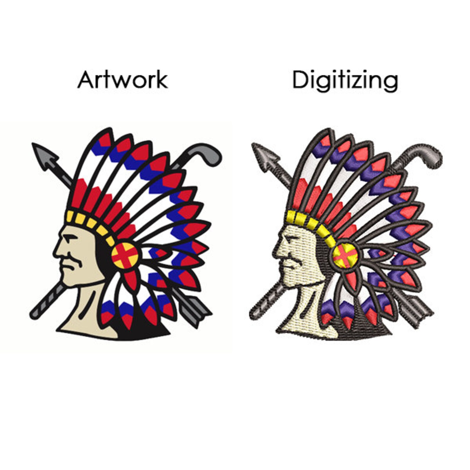 Custom Embroidery Logo Digitizing Machine Embroidery Design File - Etsy