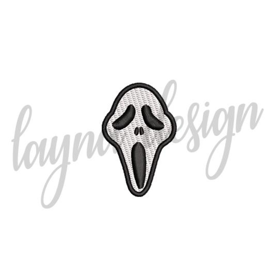4 Sizes Scary Face Design Machine Embroidery Design File - Etsy