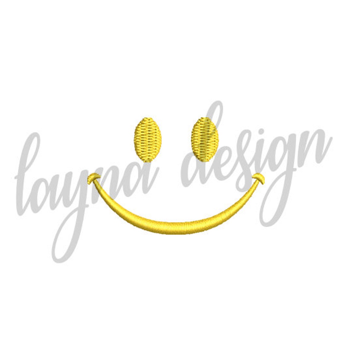 6 Sizes Happy Smile - Machine Embroidery Design File / Digital File - Etsy