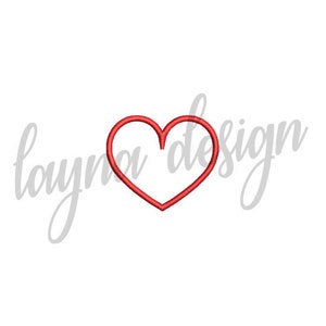4 Sizes Heart Design 6 Set - Machine Embroidery Design File / Digital ...