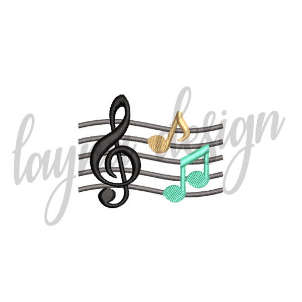 Music Notes Applique - Etsy
