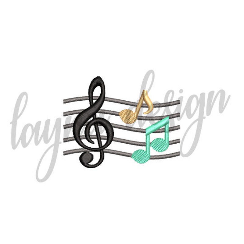 Music Notes Applique - Etsy